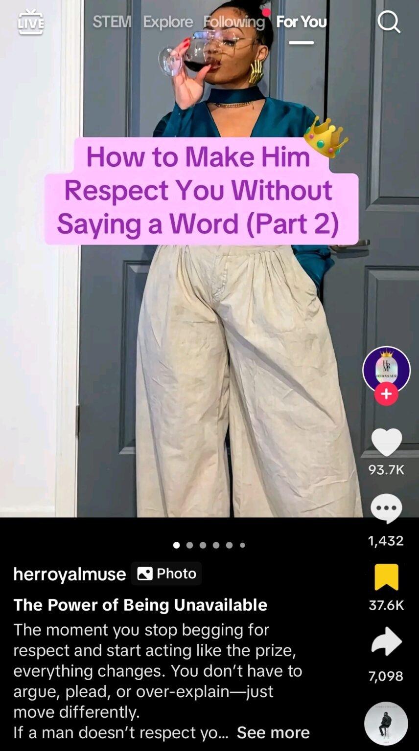 How to make a man respect you - Obyorijiblog